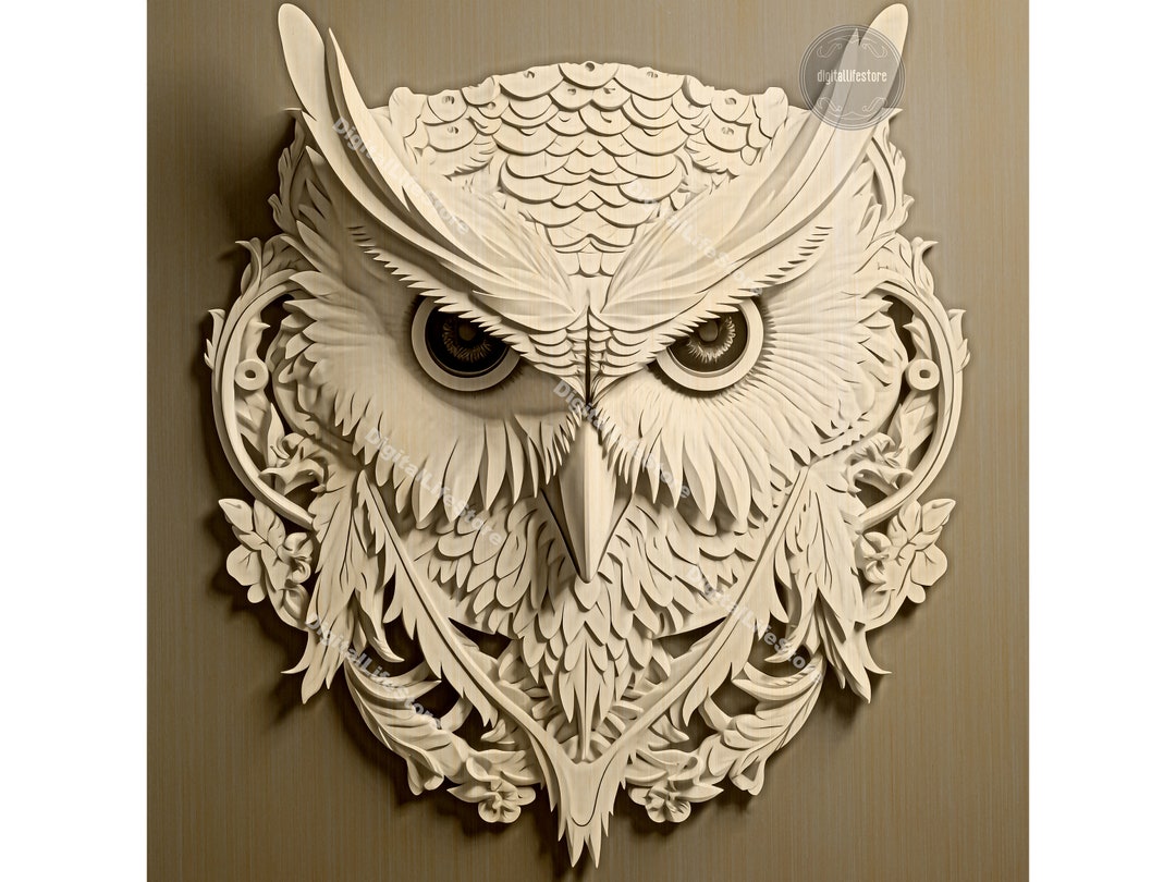 Owl Face 3d Illusion Laser Engraving Files With Glowforge Setting ,owl ...