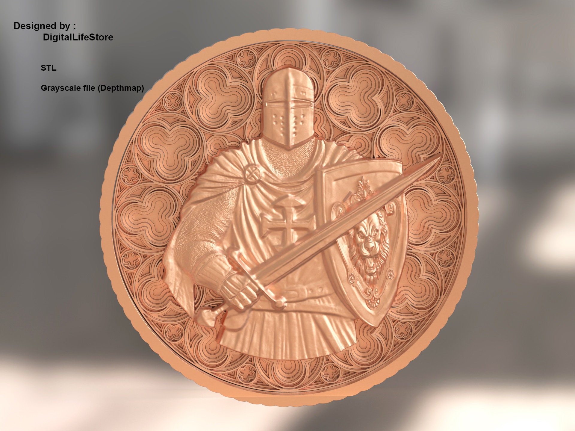 Knights Templar 3d Engraving Coin Files,fiber Laser Engraving Designs ...