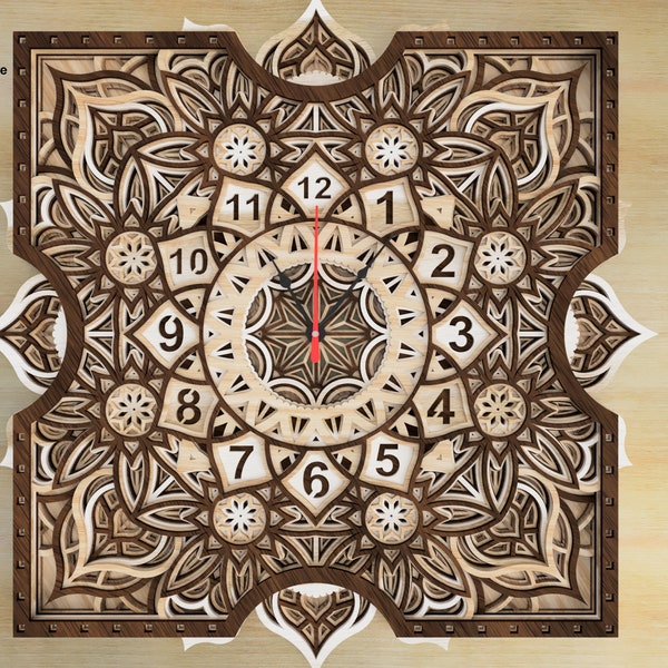 Mandala Clock - Etsy