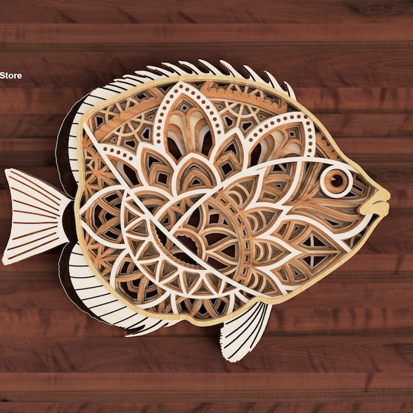 Fish Mandala Svg - Etsy