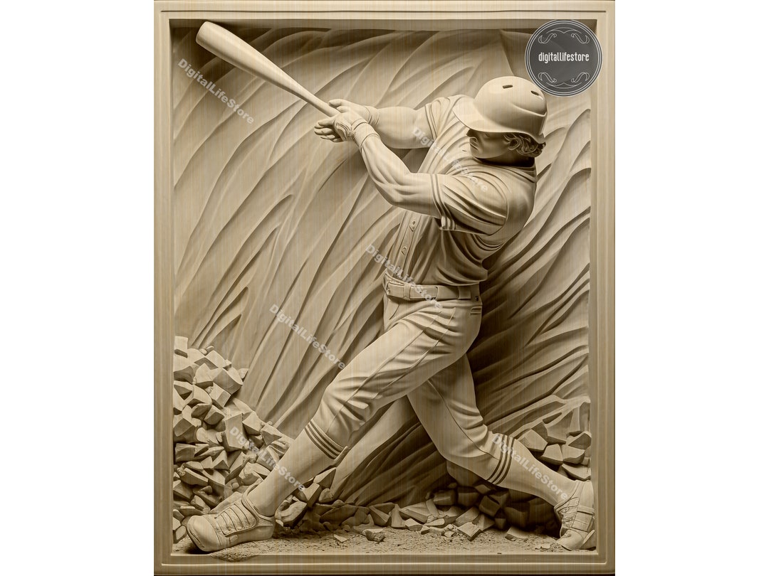 Baseball 3D Illusion Laser Engraving Files: Glowforge Ready - Etsy