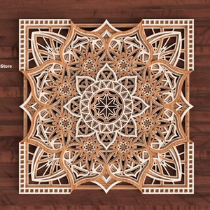 Multilayered Mandala Laser Cut Files Svg Dxf,cnc Files,glowforge,cricut ...