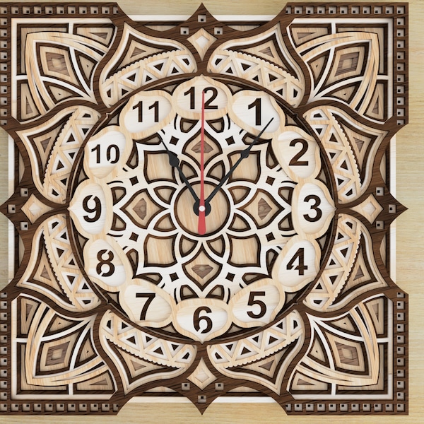 Mandala Clock - Etsy