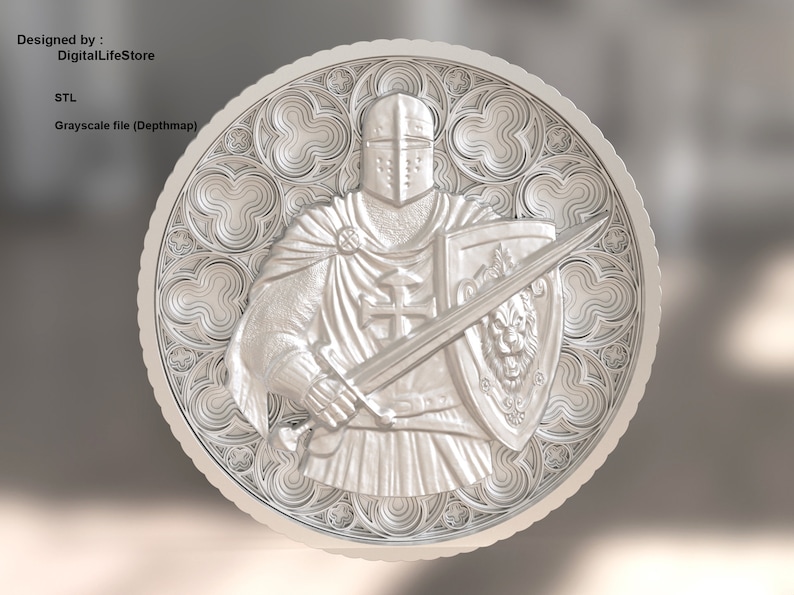 Knights Templar 3d Engraving Coin Files,fiber Laser Engraving Designs ...