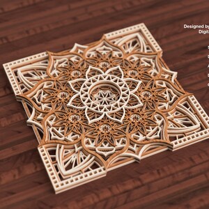 Multilayered Mandala Laser Cut Files Svg Dxf,cnc Files,glowforge,cricut ...