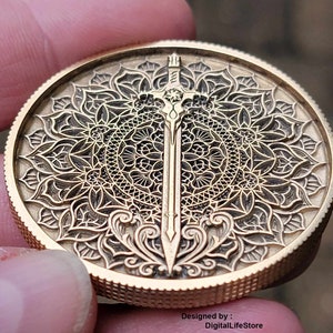 Layered Mandala Sword 3d Engraving Files,stl Fiber Laser Engraving ...