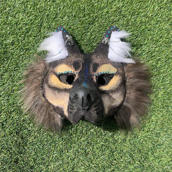 Therian Mask Brown Wolf - Etsy