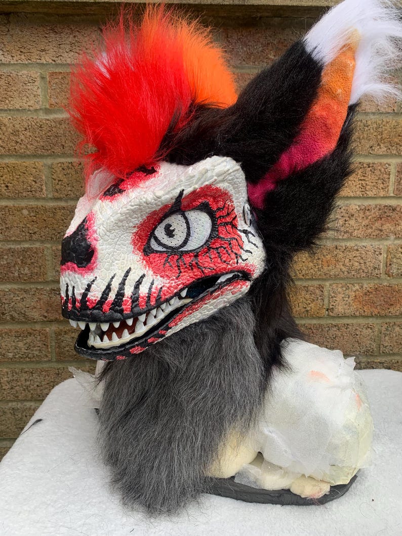 ON HOLD Clown Dinomask Fursuit - Etsy