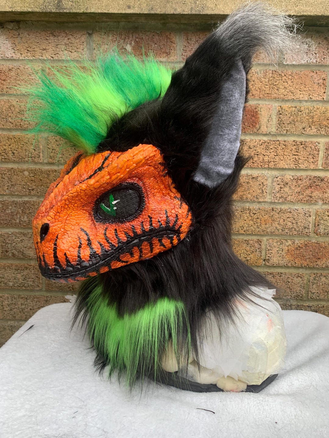 Pumpkin Dinomask Fursuit - Etsy