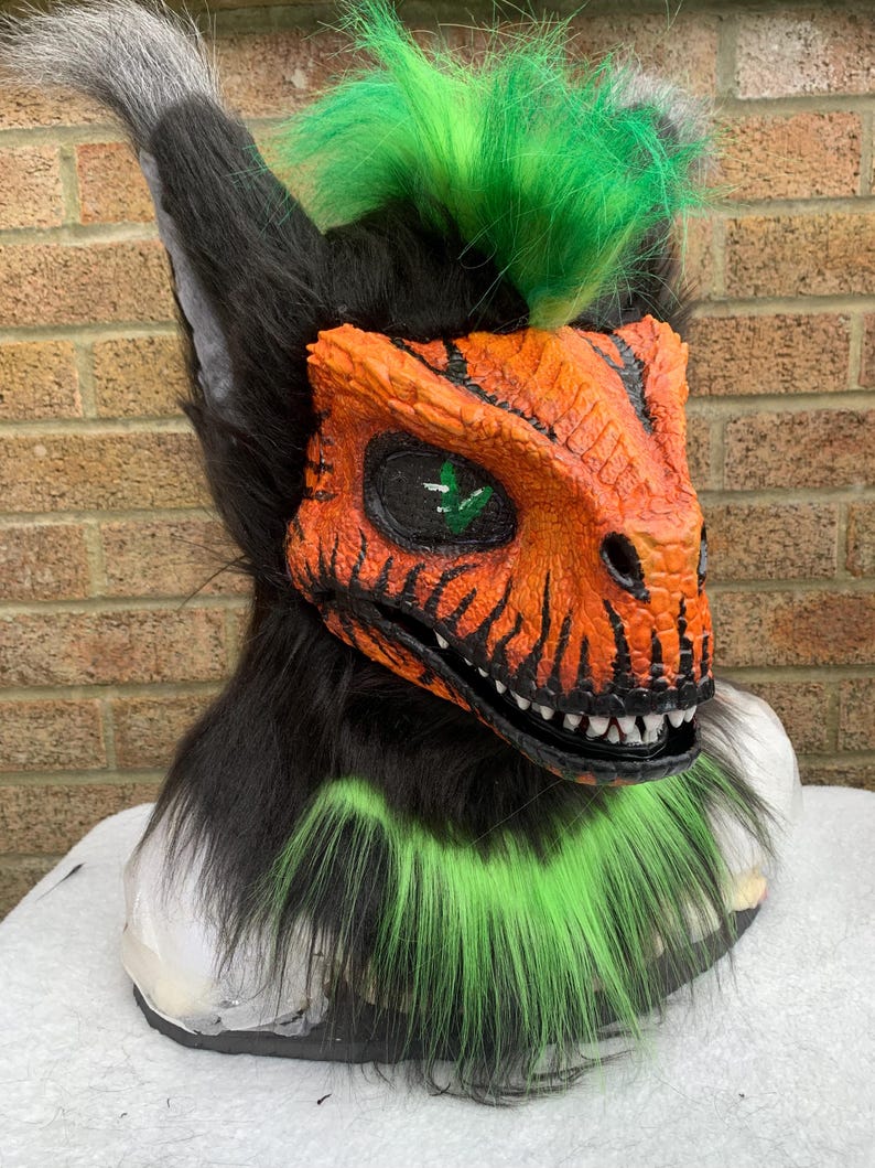 Pumpkin Dinomask Fursuit - Etsy