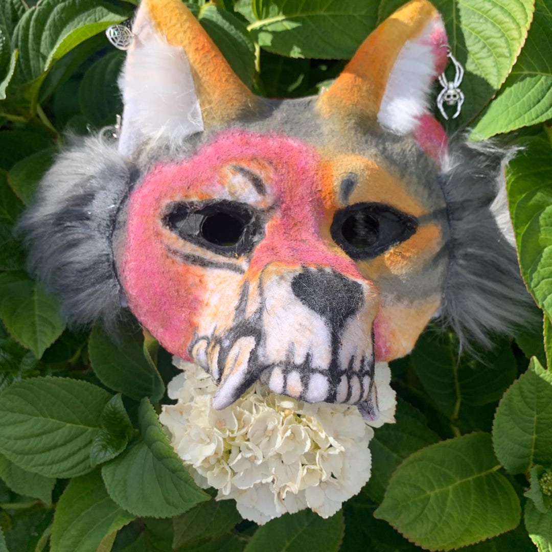 Zombie Coyote Therian/cosplay Mask - Etsy