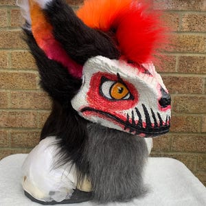 ON HOLD Clown Dinomask Fursuit - Etsy