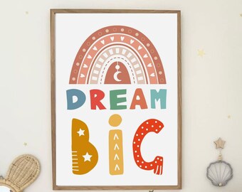 Dream Big Poster - Etsy