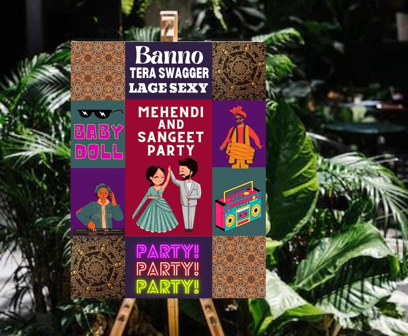 Mehndi Signs as Mehndi Poster Desi Decor as Mehendi Signs - Etsy
