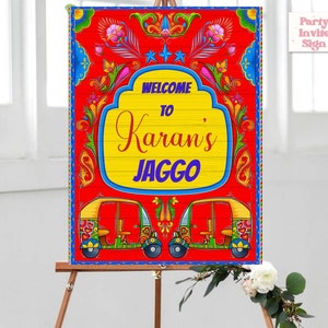 Jago Poster, Jaggo Welcome Signs ,indian Jaggo Signs, Jago Welcome ...
