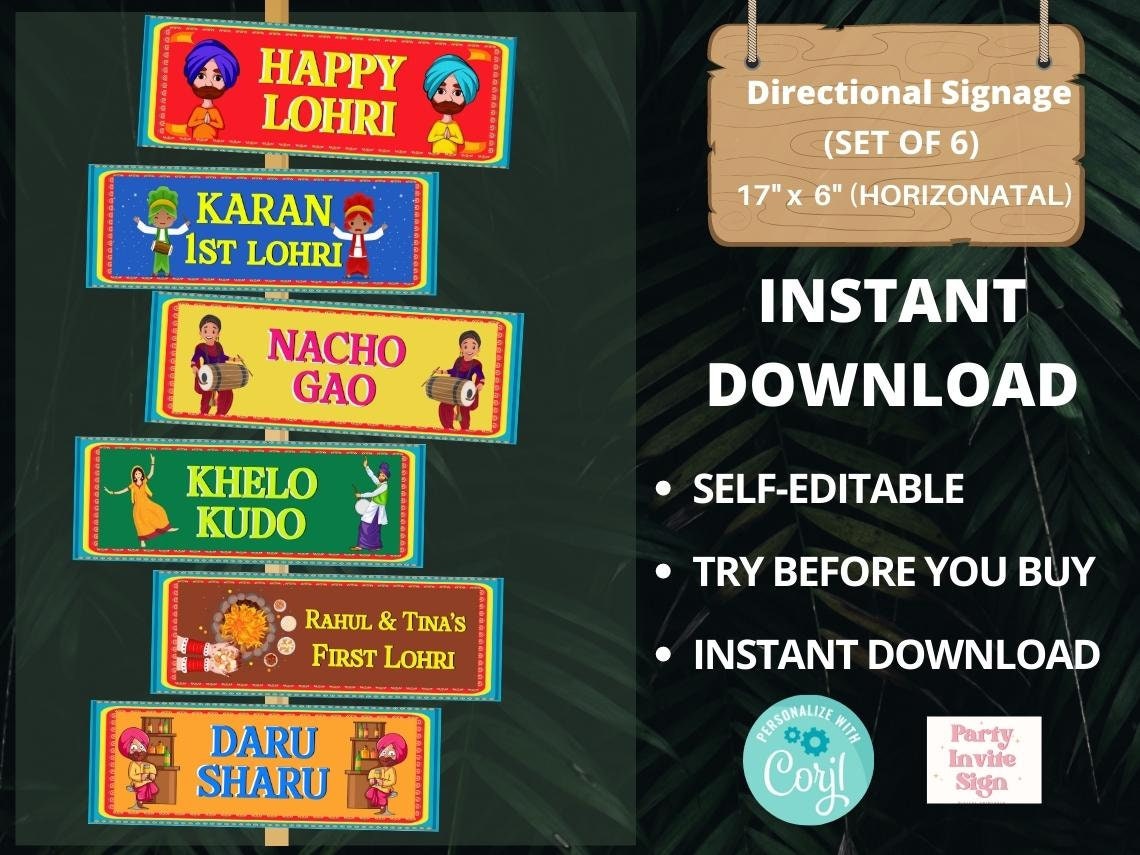 Directional Welcome Signs, Fun Signages Directions & Indian Art Signs ...
