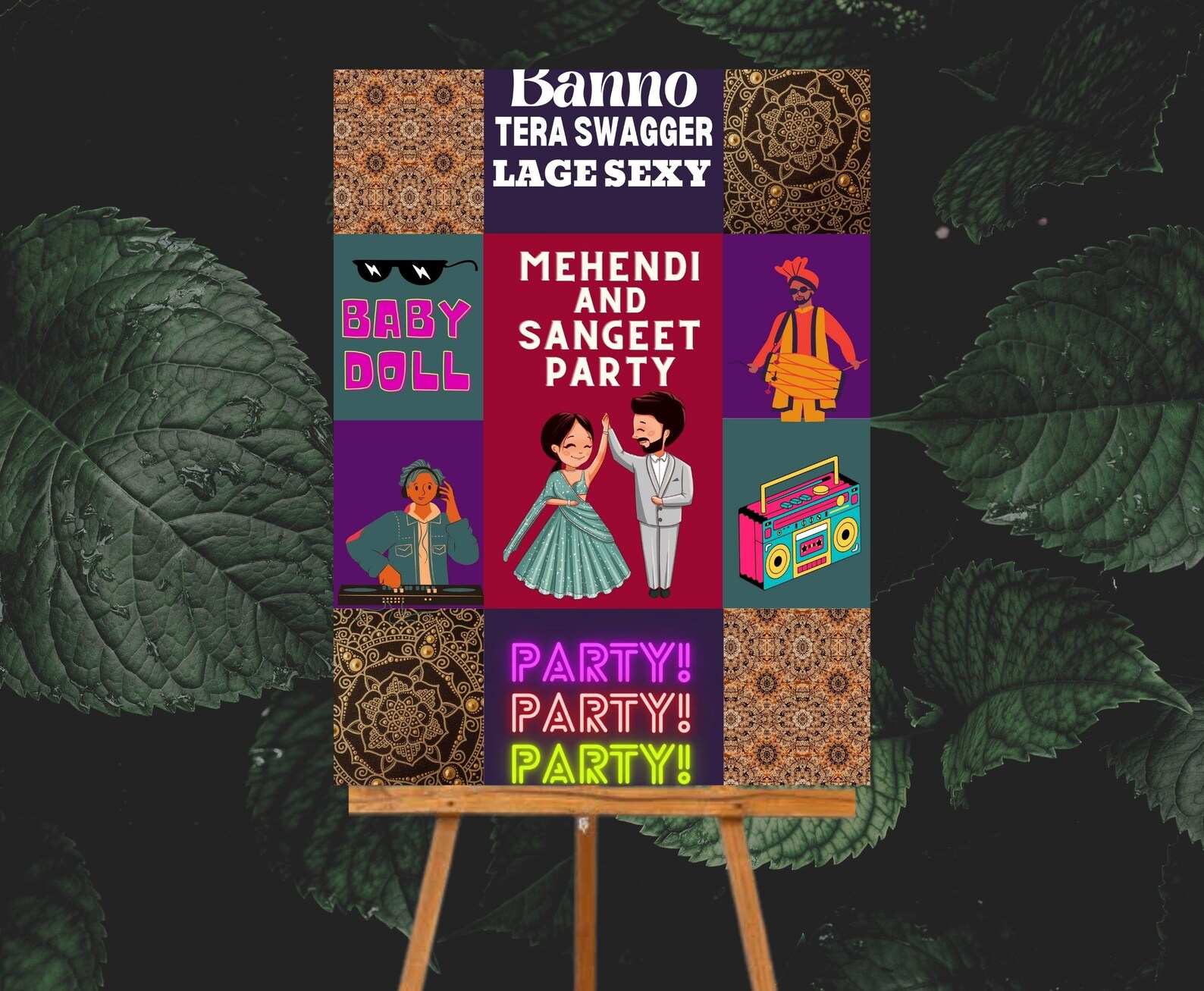 Mehndi Signs as Mehndi Poster Desi Decor as Mehendi Signs - Etsy