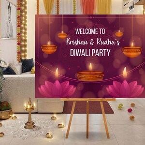 Welcome Diwali Signs & Diwali Party Signs Diwali Welcome - Etsy