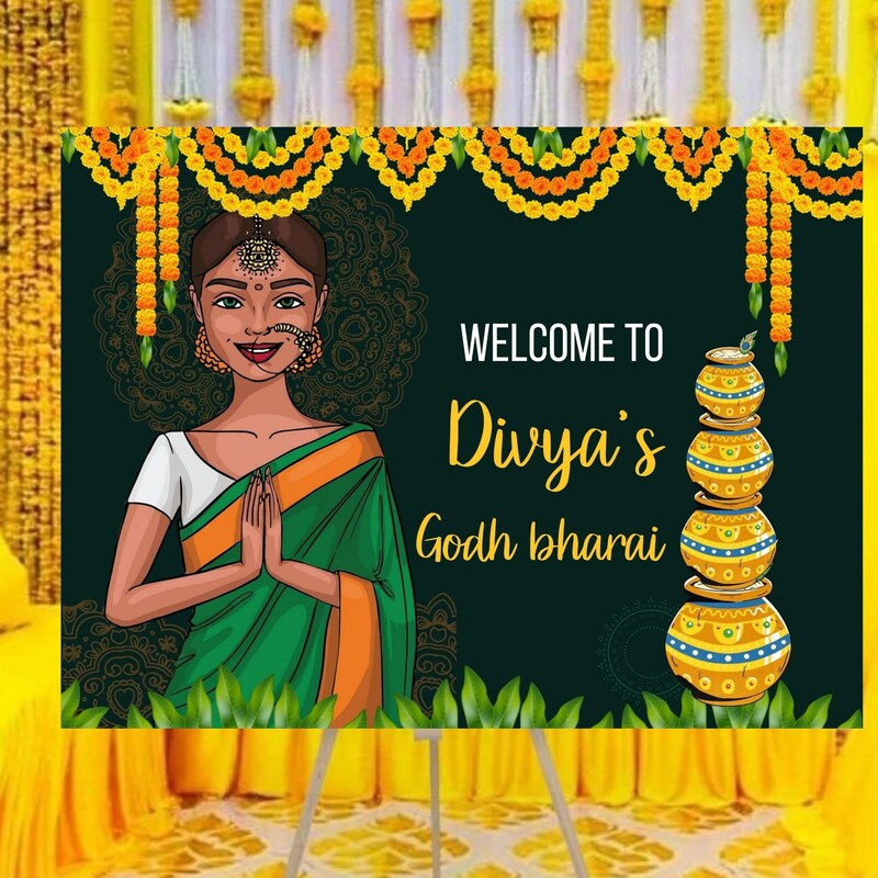 Seemantham Invitation - Etsy