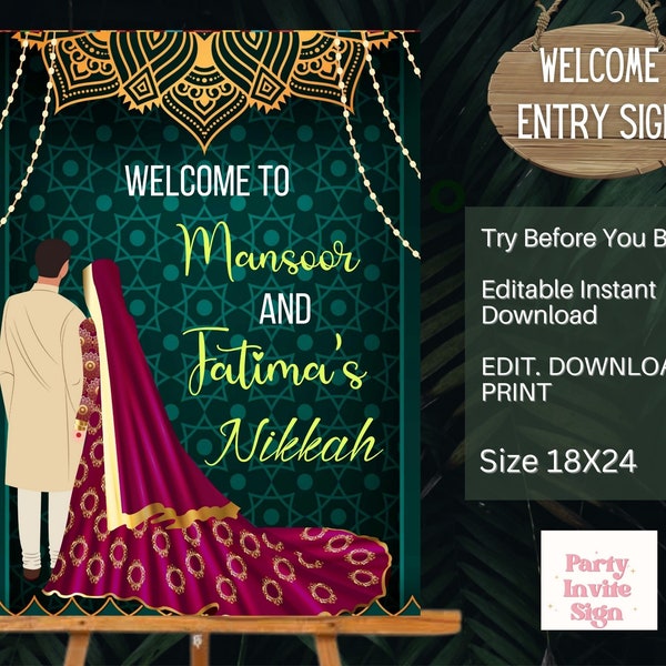 Haldi Posters as Welcome to Haldi Sign, Haldi Welcome Signs & Haldi ...