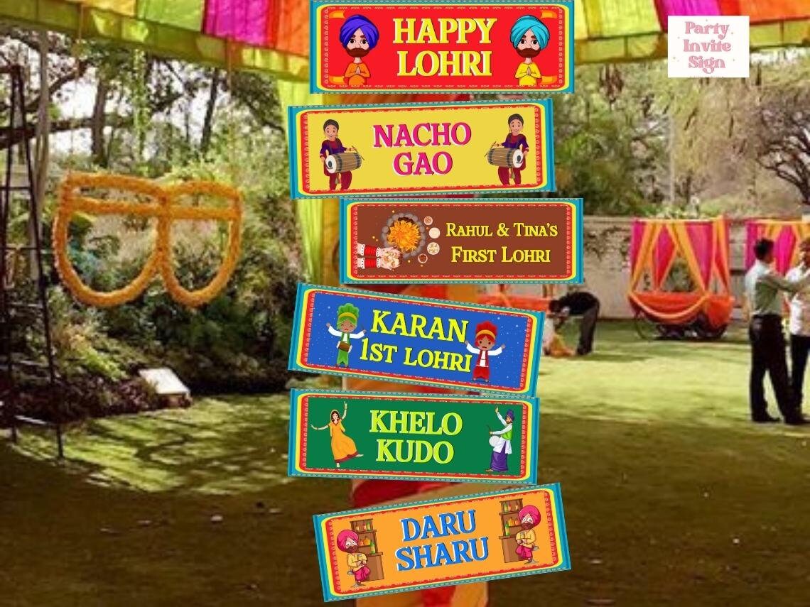Directional Welcome Signs, Fun Signages Directions & Indian Art Signs ...