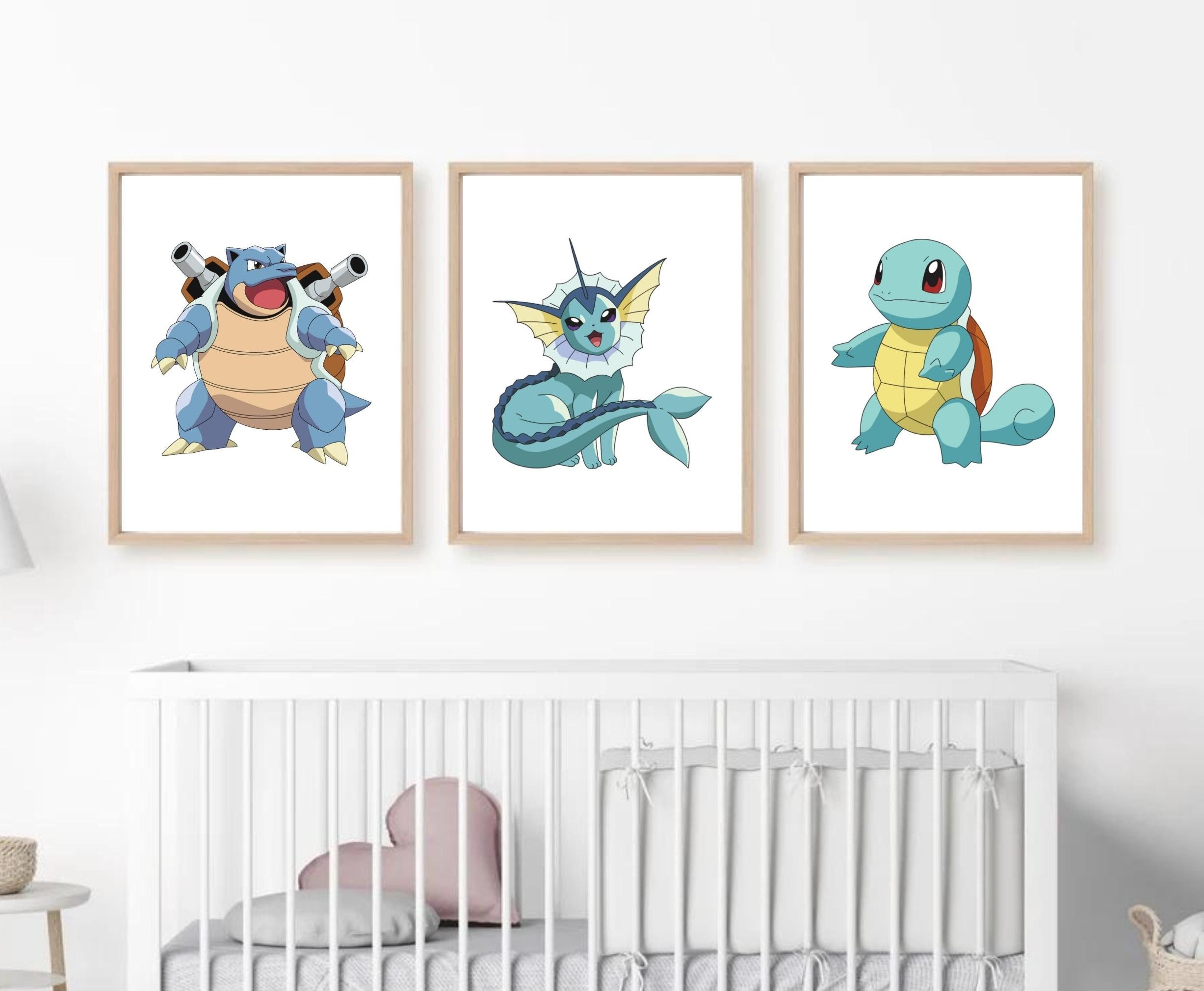 Set of 9 ,pokemon Print, Pokemon Poster Wall Art ,pokemons ,printable ...