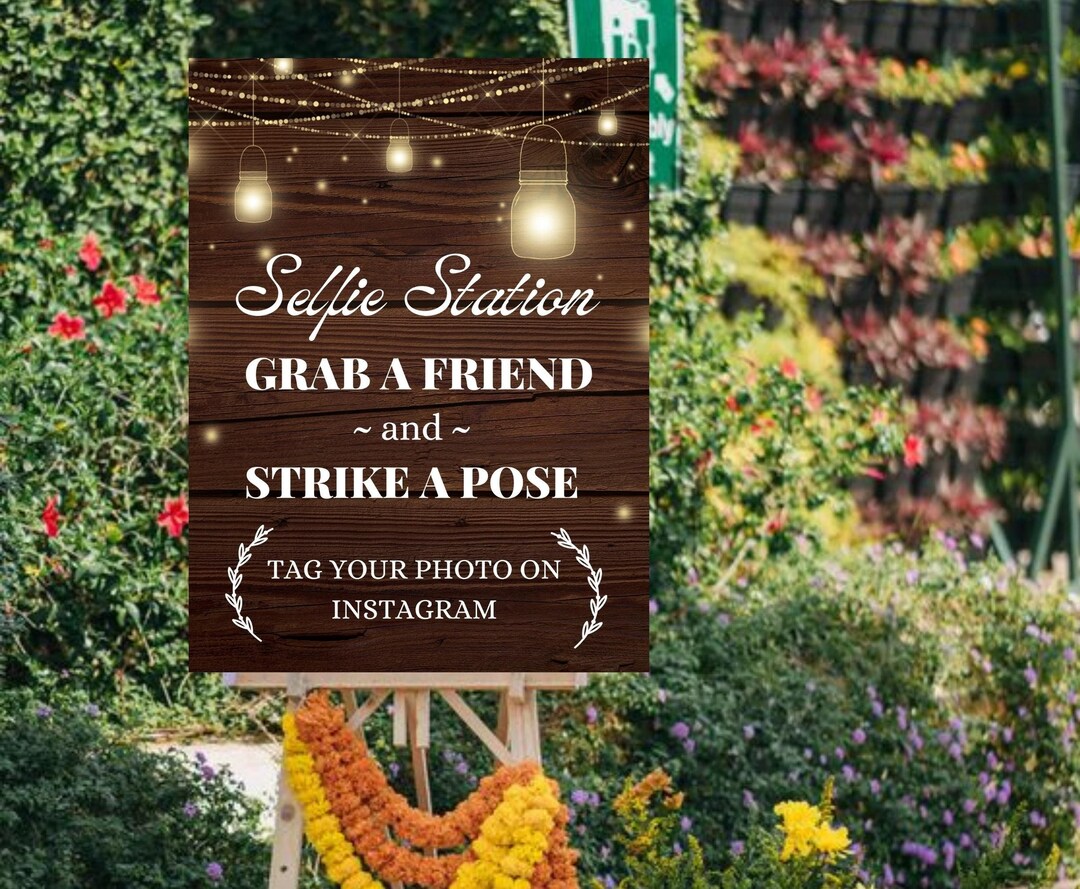 Wedding Signs Selfie Station Sign Wedding Decorations - Etsy