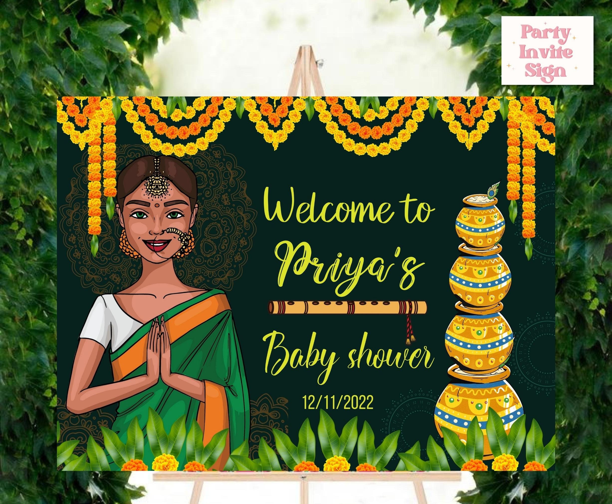 Godh Bharai Decor Godh Bharai Ceremony Godh Bharai Sign - Etsy