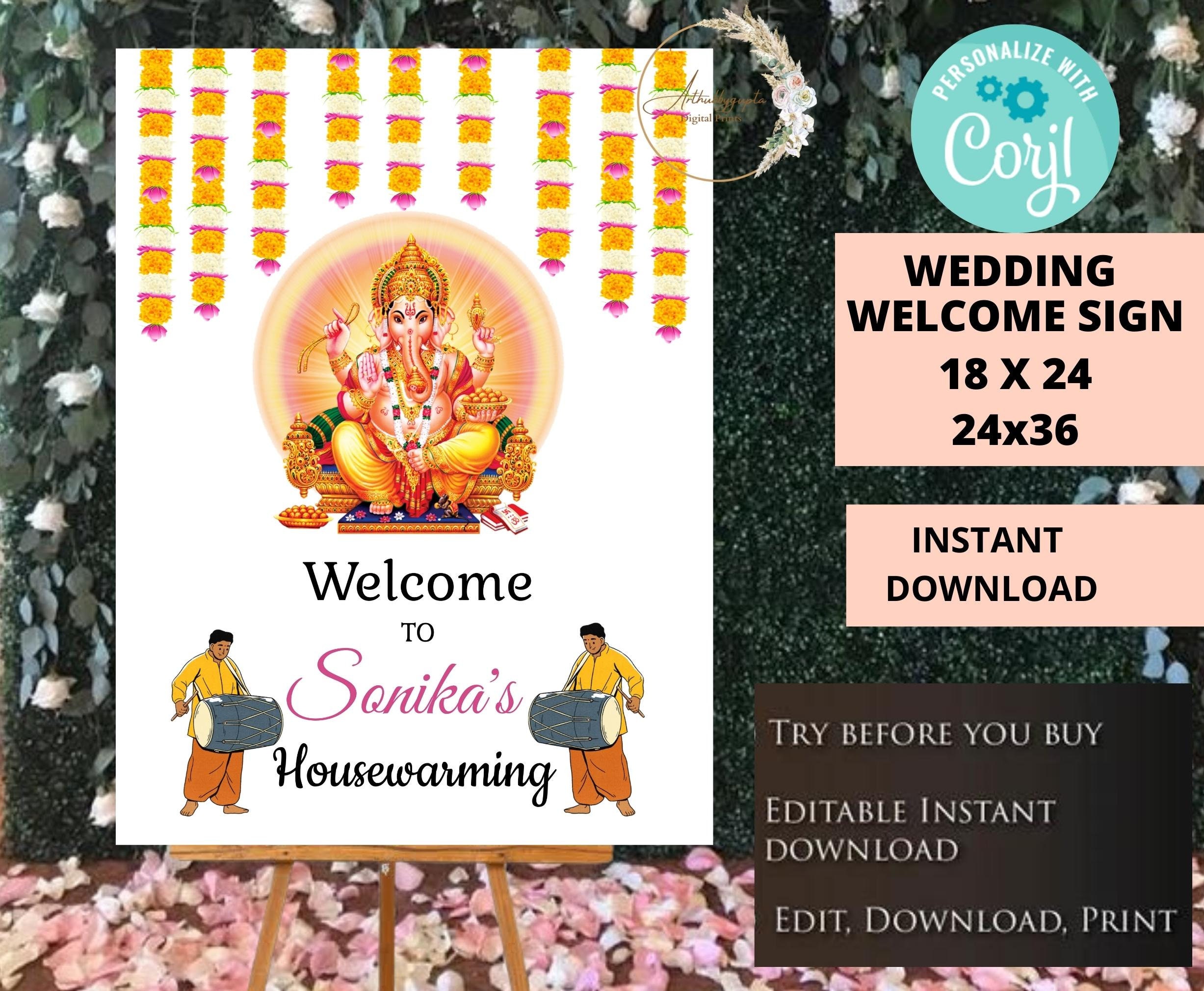 Hindu Wedding Banner Designs