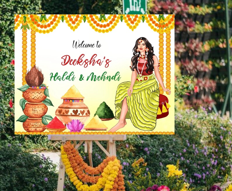 Haldi Posters as Welcome to Haldi Sign Haldi Welcome Signs & - Etsy