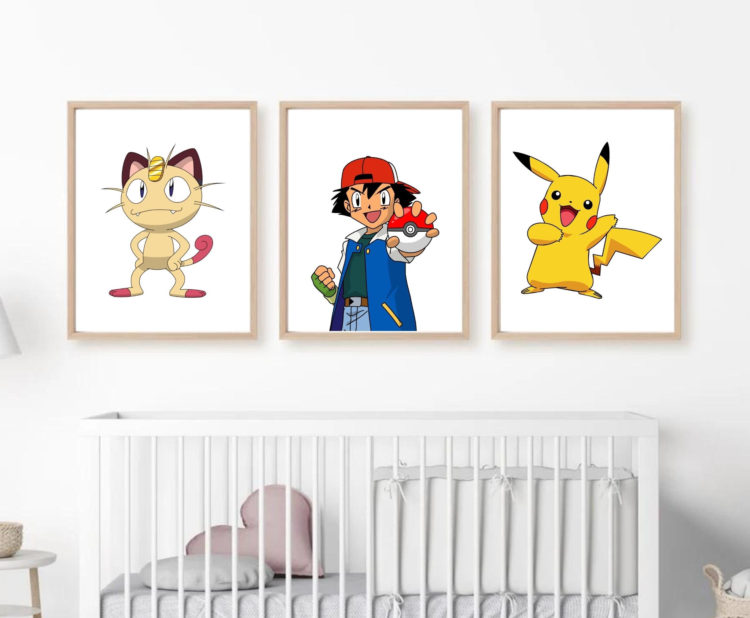 Set of 9 ,pokemon Print, Pokemon Poster Wall Art ,pokemons ,printable ...
