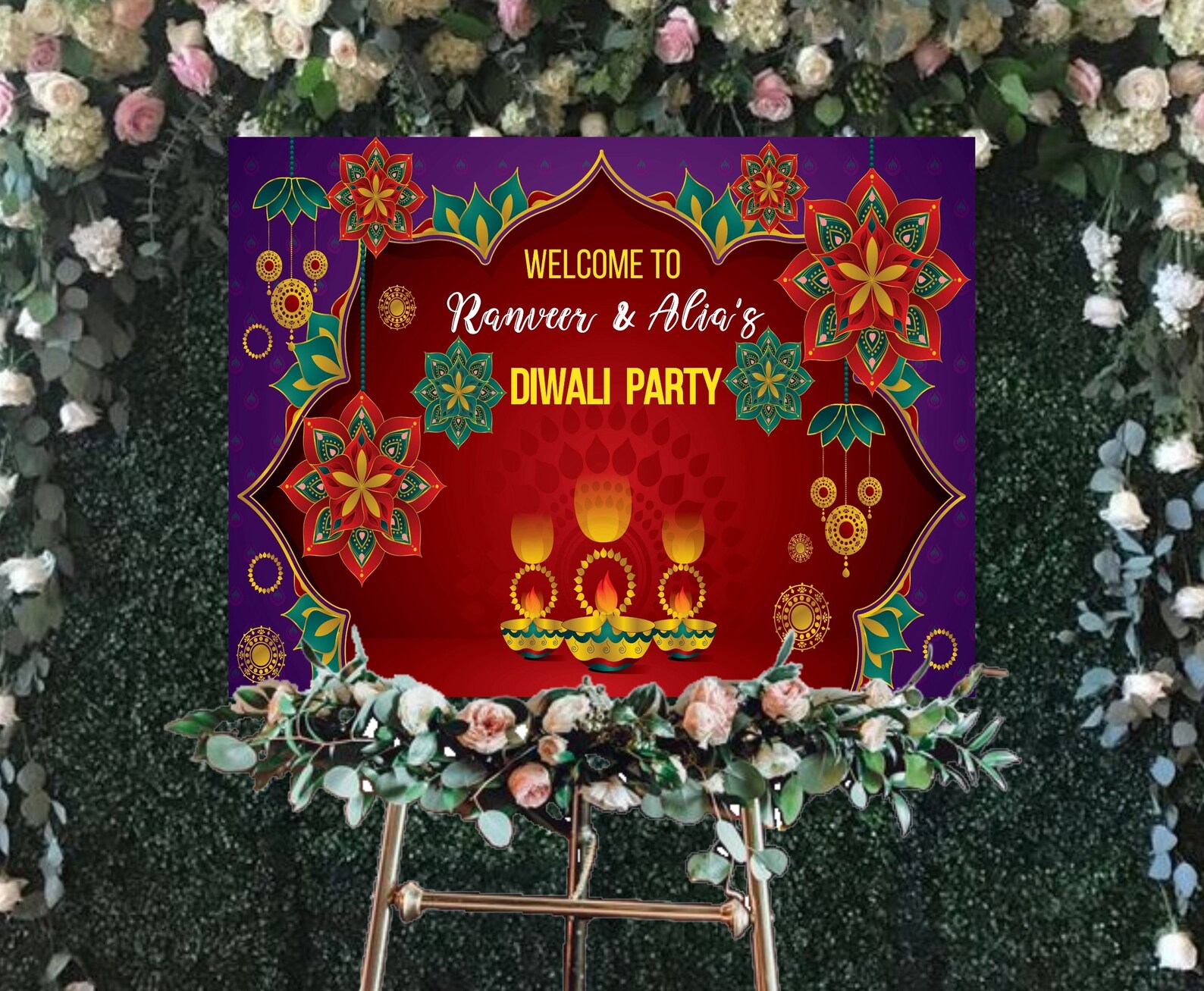 Welcome Diwali Signs & Diwali Party Signs, Diwali Welcome Signs as ...