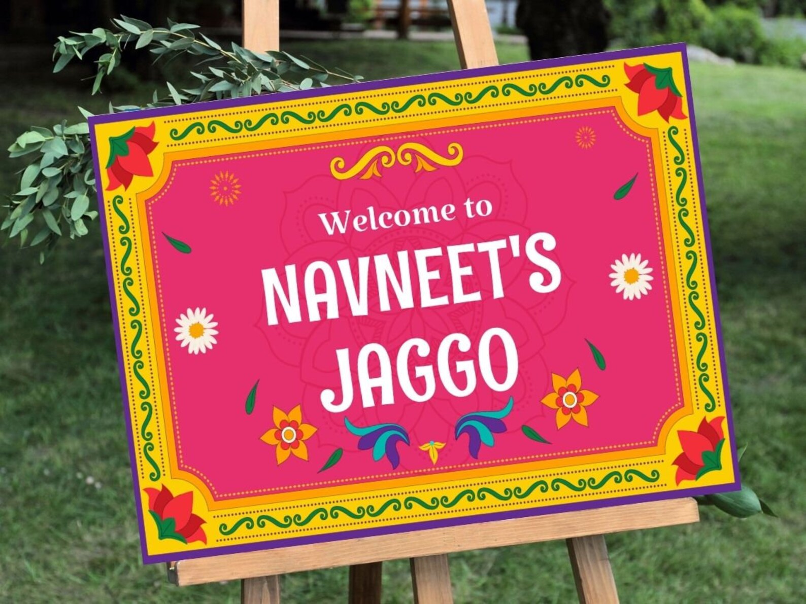 Jago Poster, Jaggo Welcome Signs ,indian Jaggo Signs, Jago Welcome ...