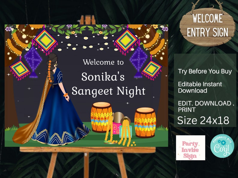 Sangeet Sign Wedding Dholki Sign Punjabi Weddings Pakistani - Etsy