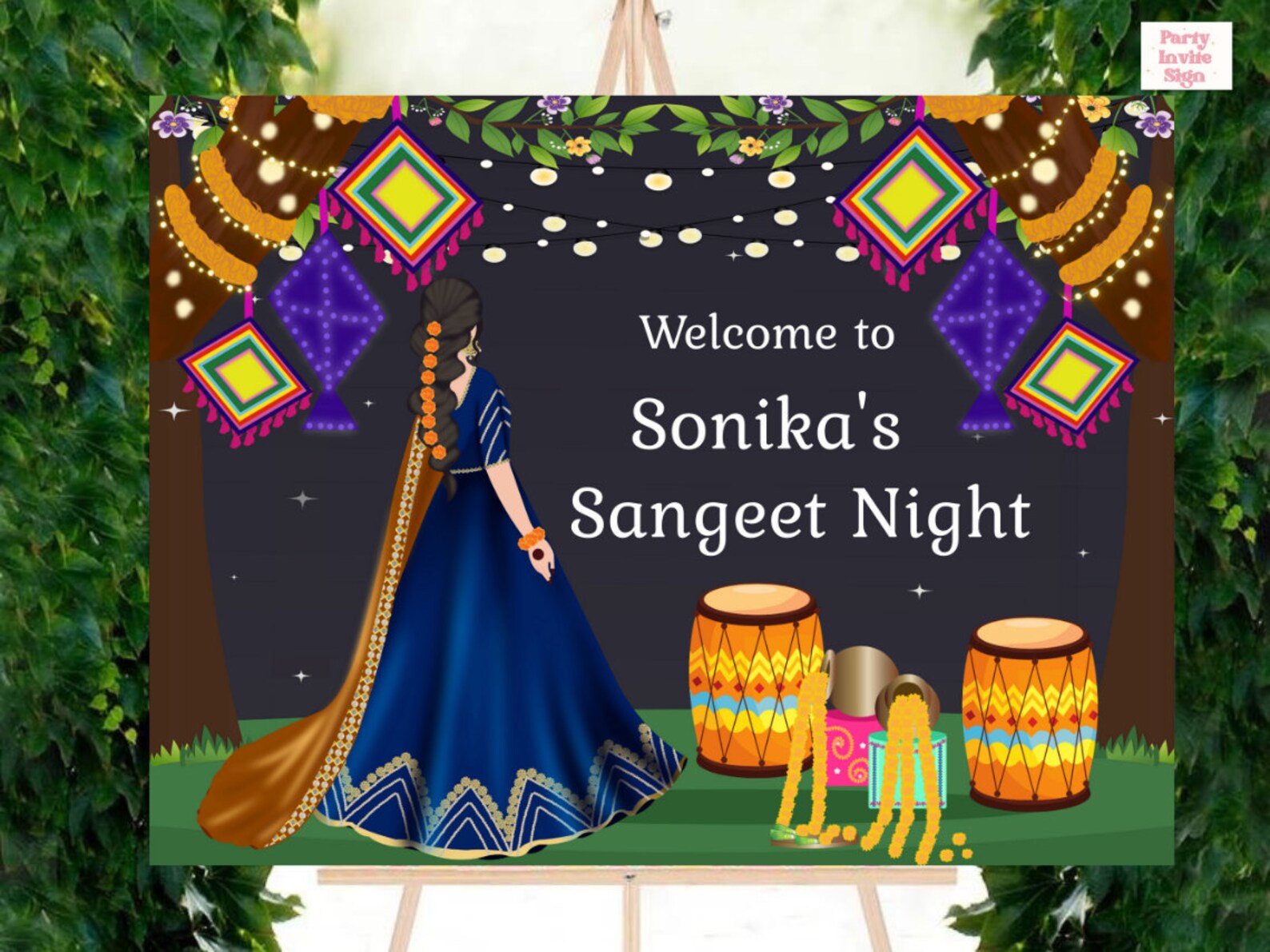 Sangeet Sign Wedding Dholki Sign Punjabi Weddings Pakistani - Etsy
