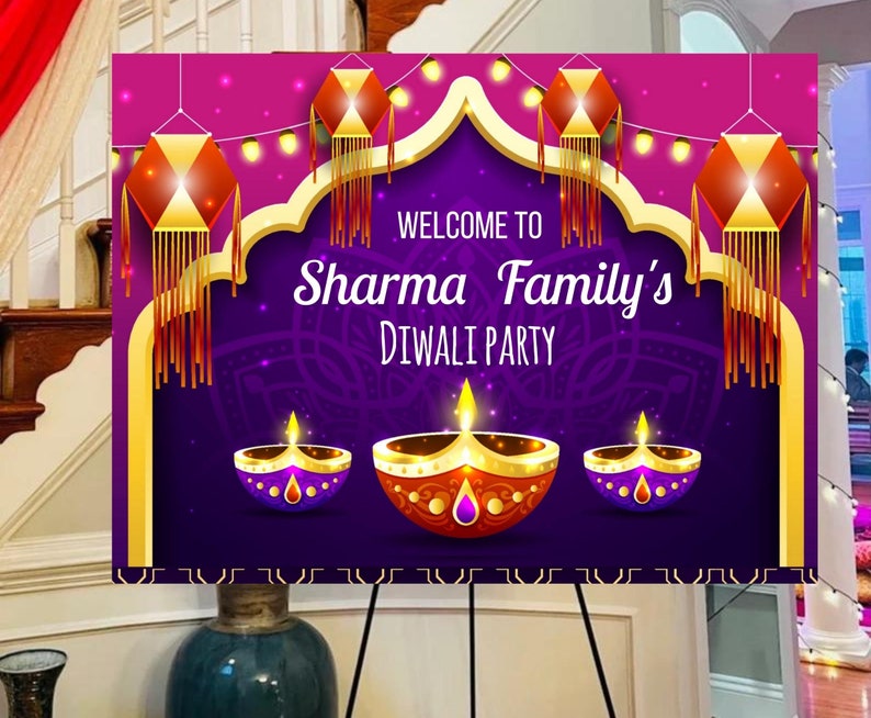 Welcome Diwali Signs & Diwali Party Signs, Diwali Welcome Signs as ...