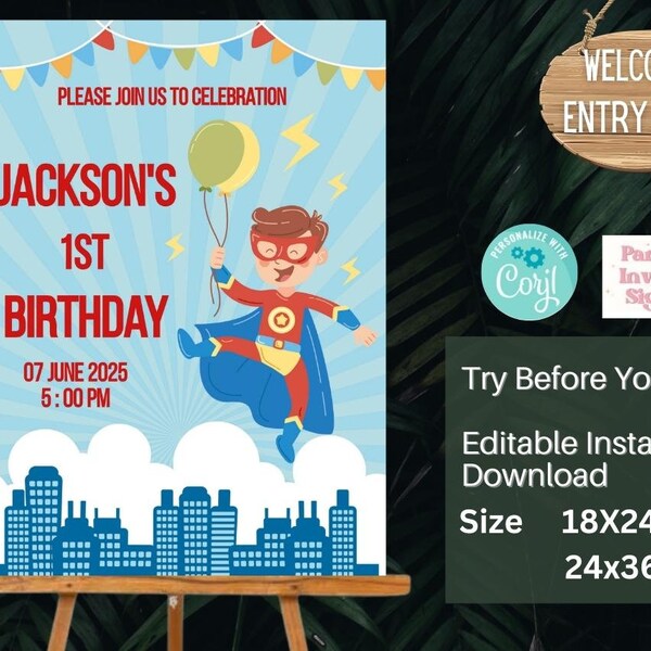 Superhero Welcome - Etsy
