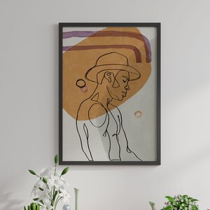 One Line Male Contour, Muscular Man Art, Male Body Line Art, Line ...