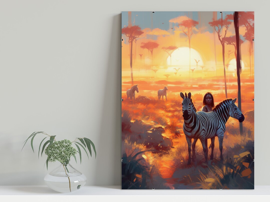African Landscape | Digital Fantasy | Richly Colored | Sunrays Shine ...