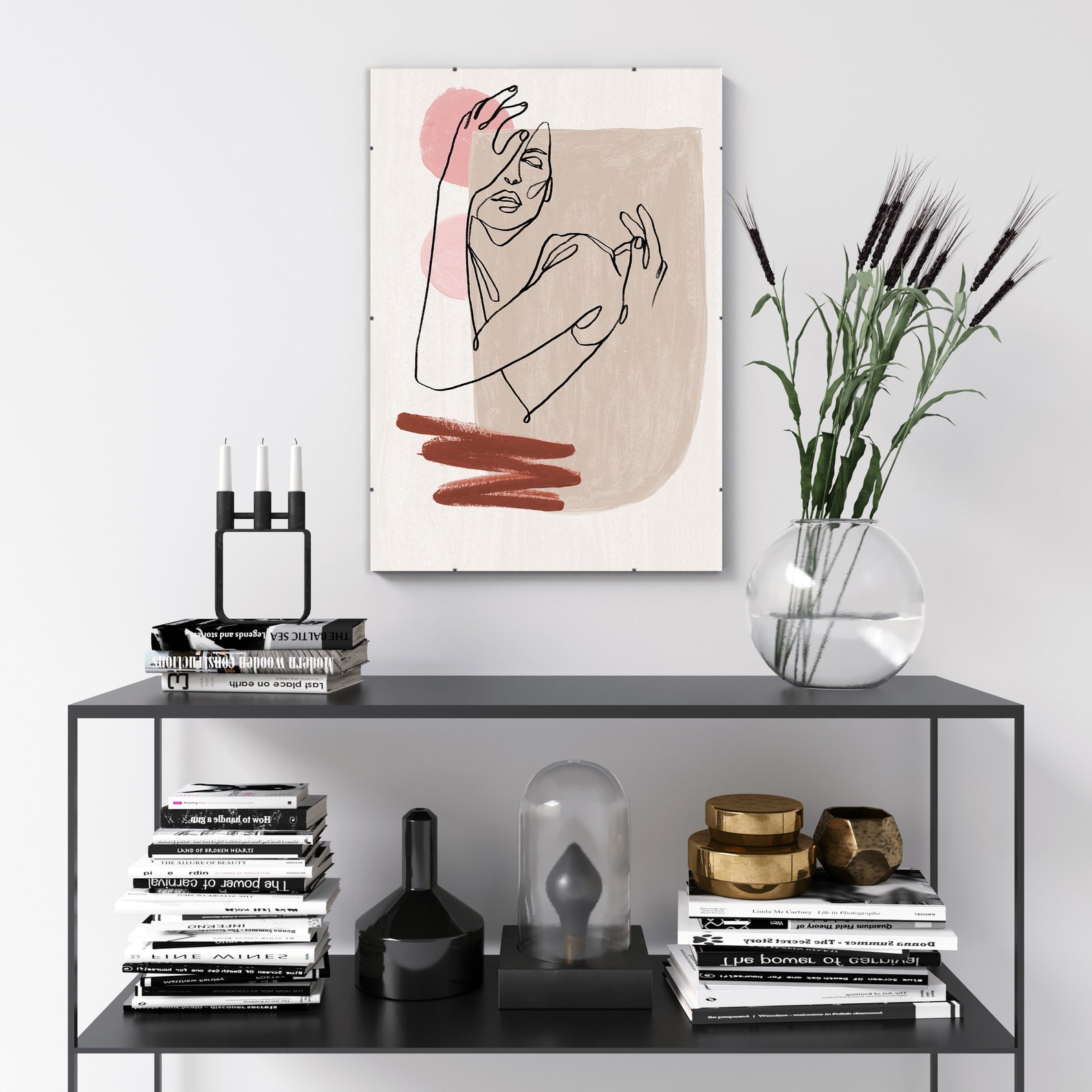 Woman Outline Print Line Art Line Drawing One Line - Etsy