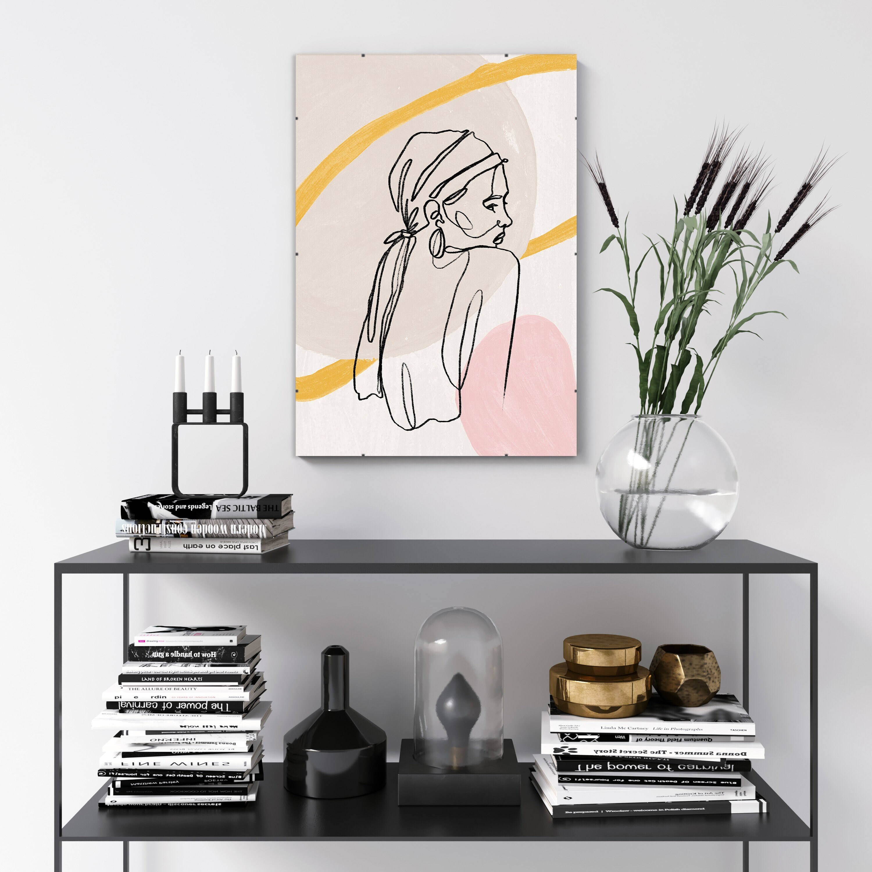 Woman Back Line Art Line Drawing One Line Outline Female - Etsy