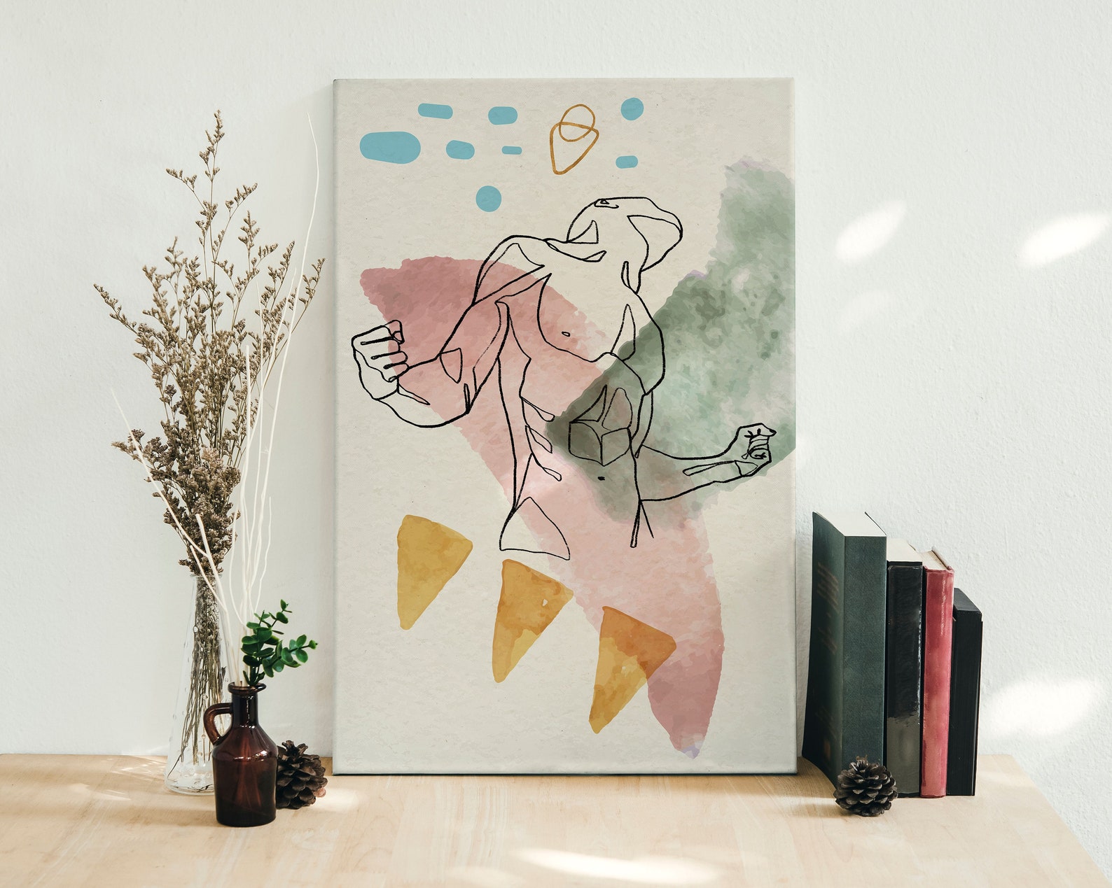 Bodybuilder Art Print Abstract Man Body Line Art Muscular - Etsy