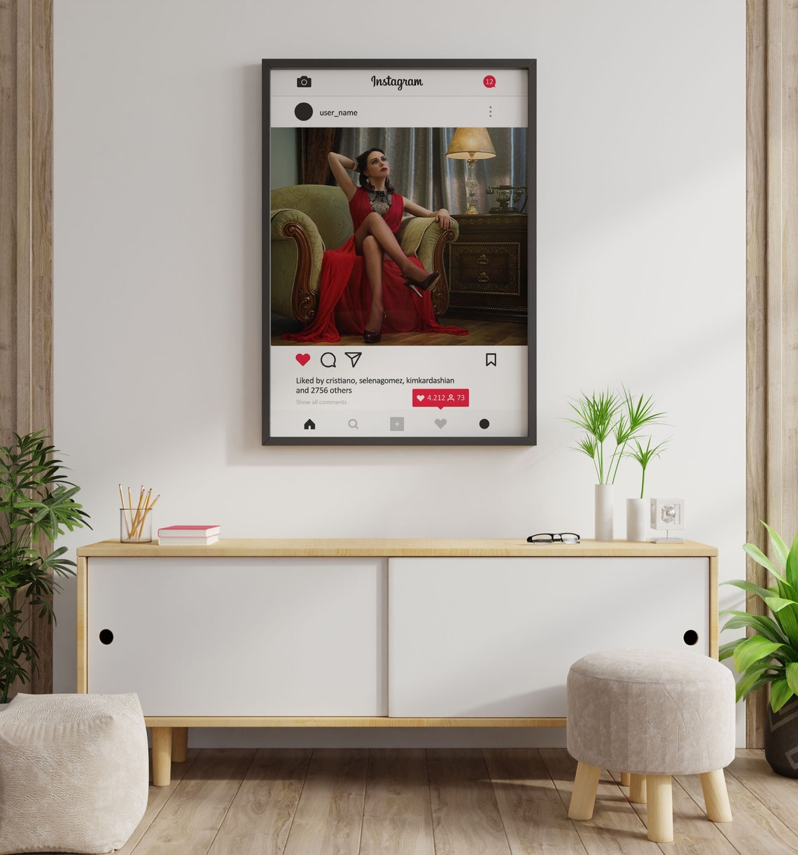 Printable Personalized Instagram Post Custom Gift With Photo - Etsy