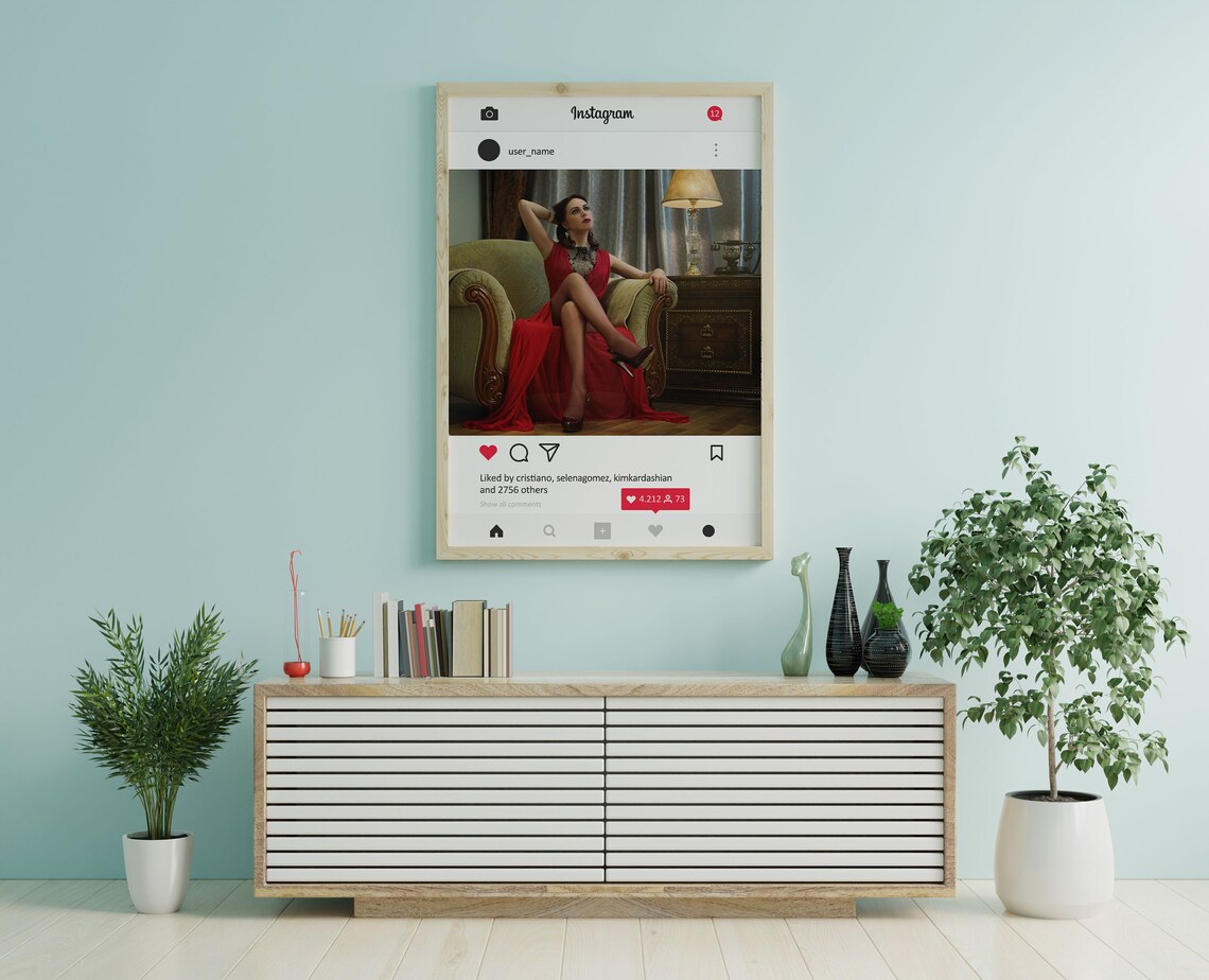 Printable Personalized Instagram Post Custom Gift With Photo - Etsy