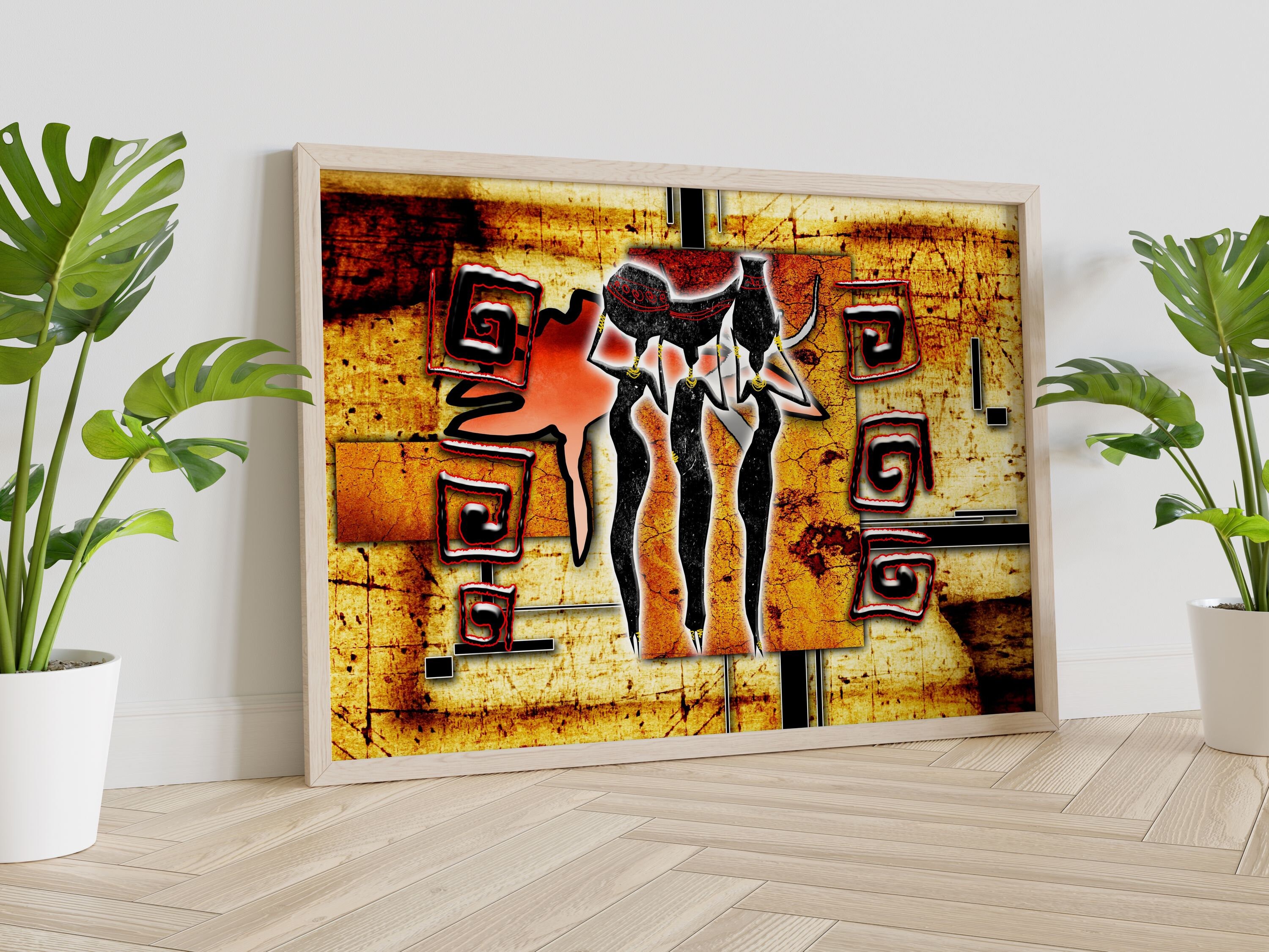 African Art Decor Ethnic Tribal Art Wall Art Decoration - Etsy