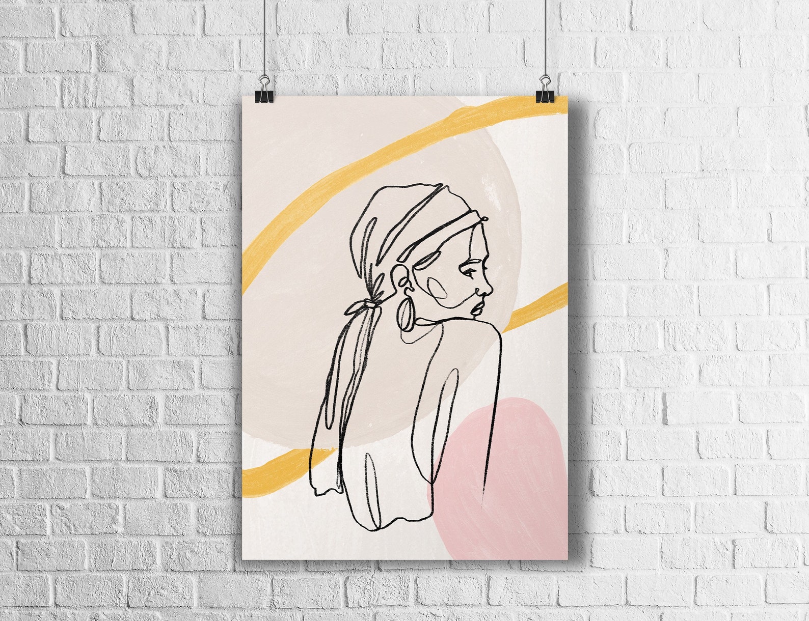 Woman Back Line Art Line Drawing One Line Outline Female - Etsy