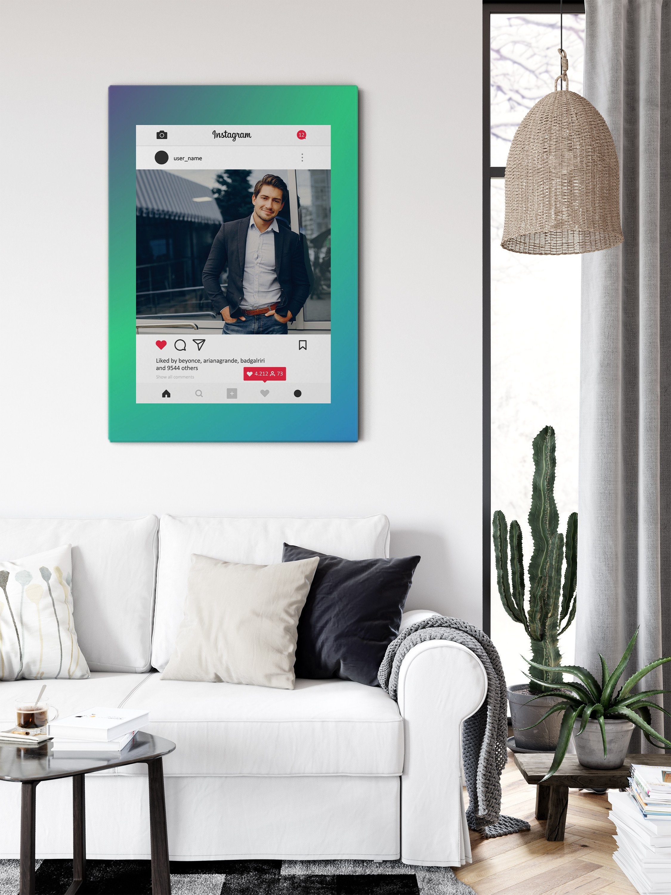 Personalized Instagram Post Print Custom Gift Print With - Etsy