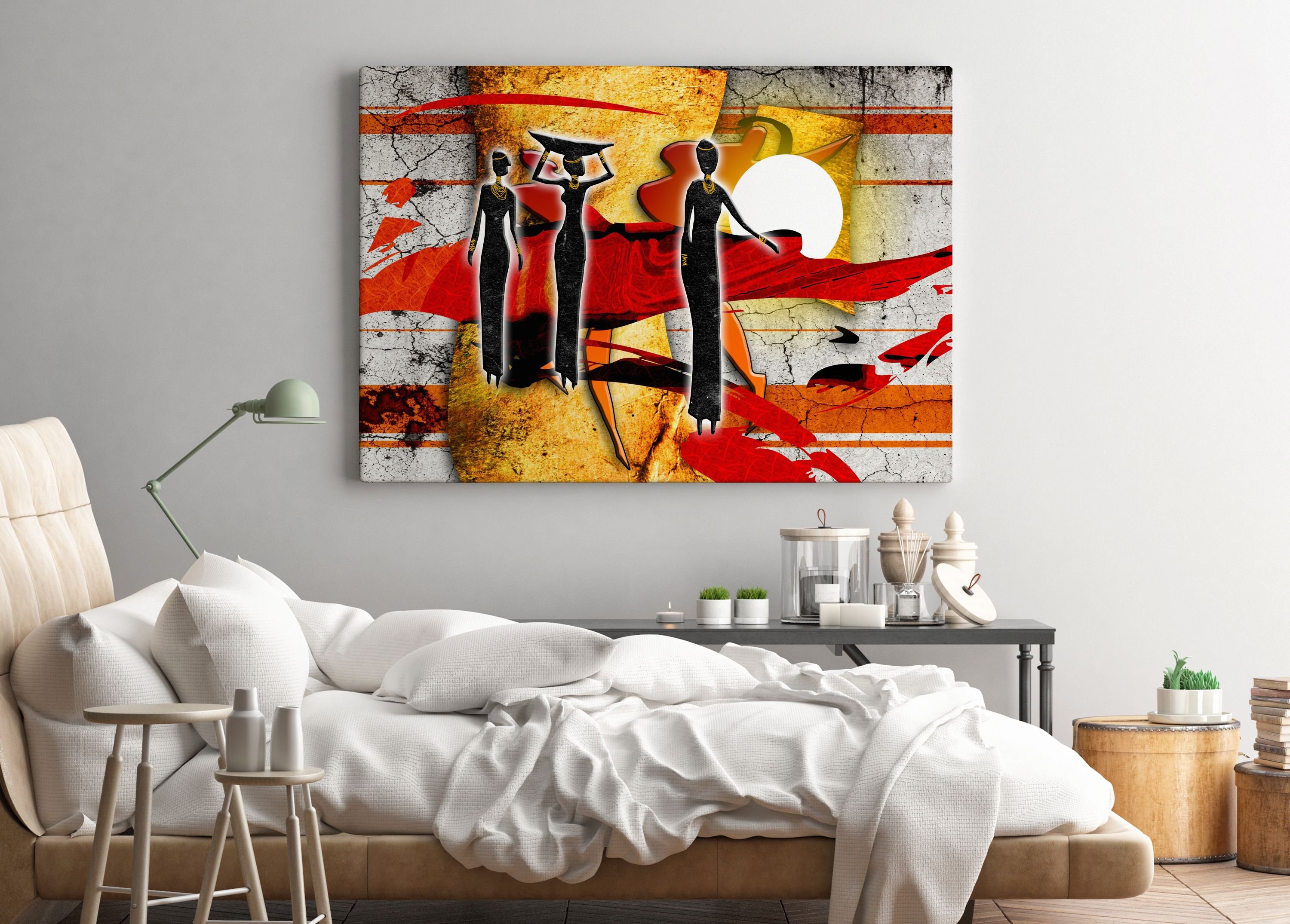 Tribal African Girls, African Woman Art, Black Art, Ethnic Decor ...