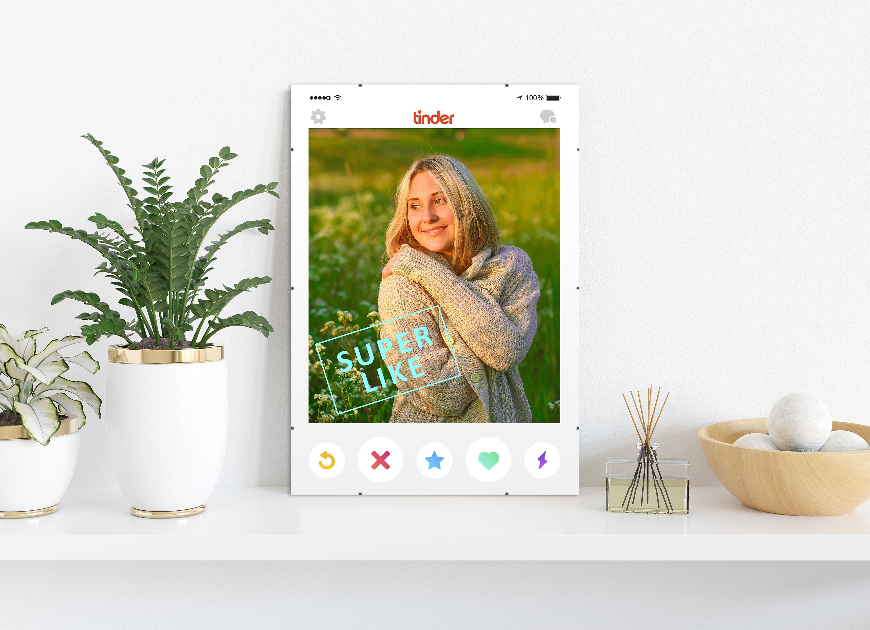 Personalized Tinder Profile With Photo Tinder Super Like - Etsy