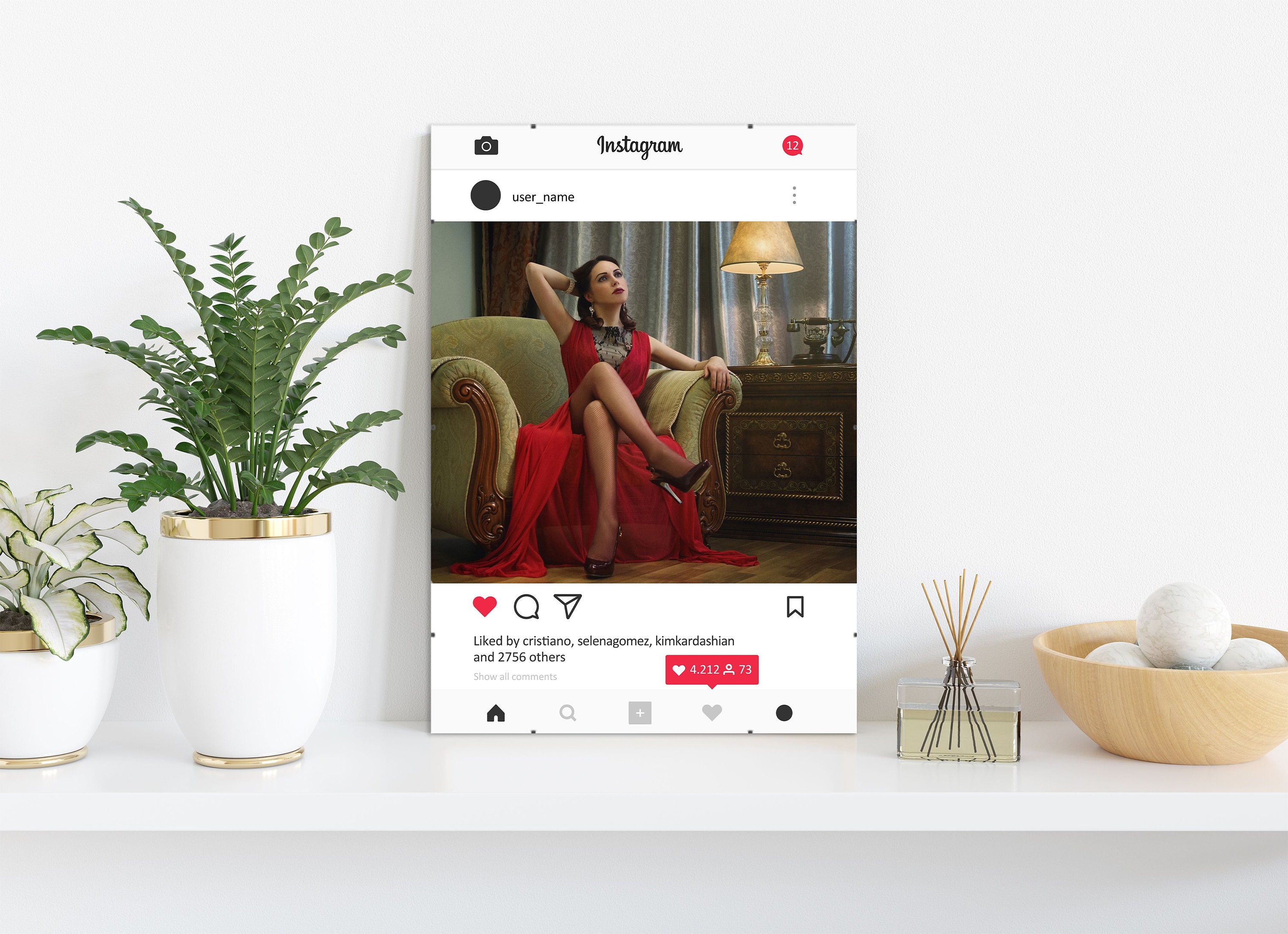 Printable Personalized Instagram Post Custom Gift With Photo - Etsy